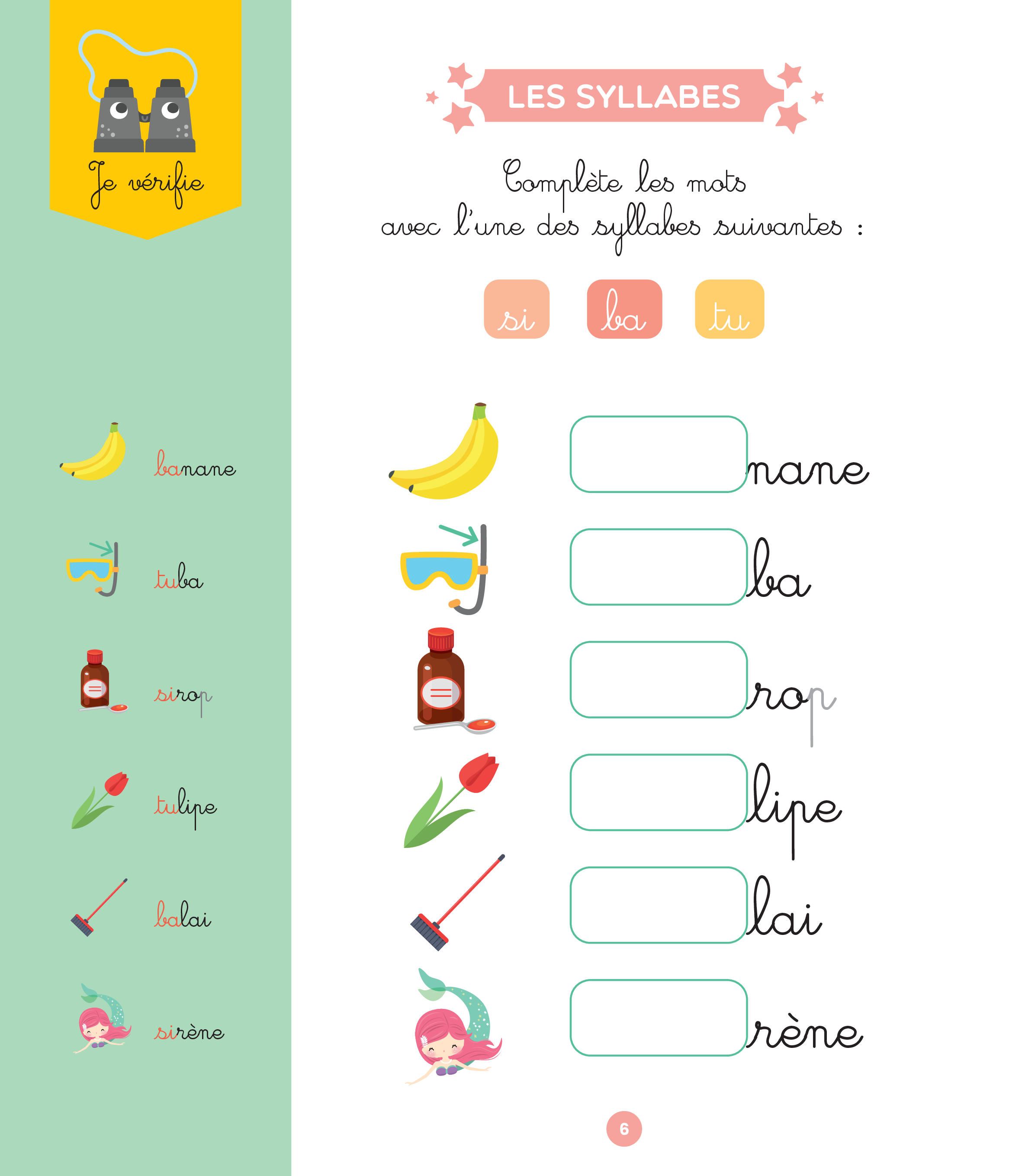 J'Ecris Mes Premiers Mots - Lettres cursives - mots - phrases - J’écris ...